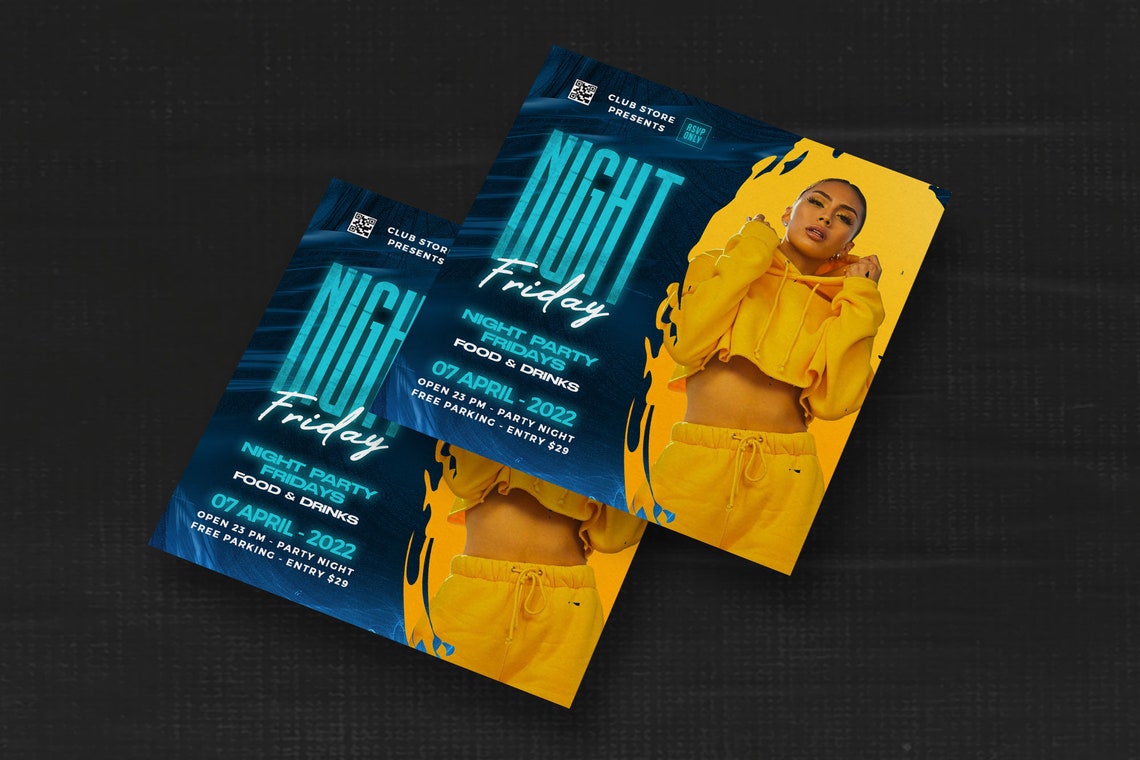 EDITABLE Club Flyer Template Event Flyer Night Party Invite - Etsy