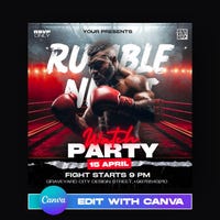 Boxing Photoshop Backdrop | Digital Background for Boxers | Social ...