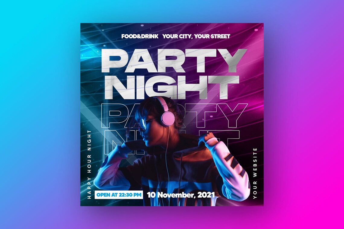 Event Flyer DJ Flyer Template Club Flyer Party Invite - Etsy