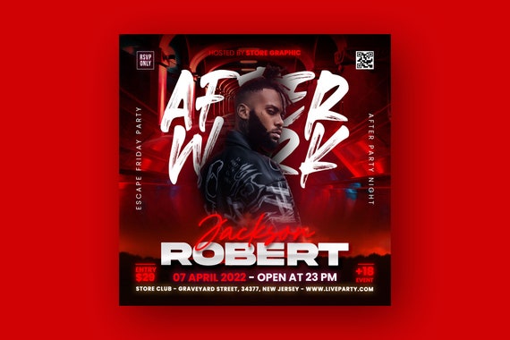 EDITABLE Club Flyer Template Event Flyer Night Party Invite - Etsy