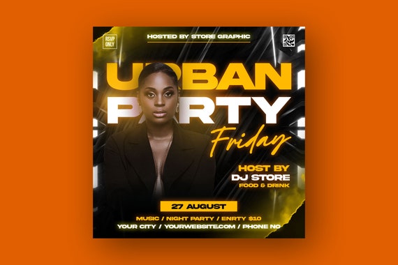 EDITABLE Party Flyer Night Party Flyer Luxury Night - Etsy