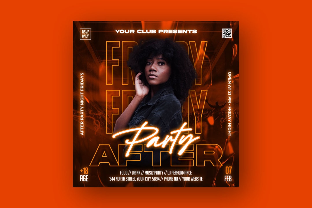 EDITABLE Party Flyer Night Party Flyer Luxury Night - Etsy