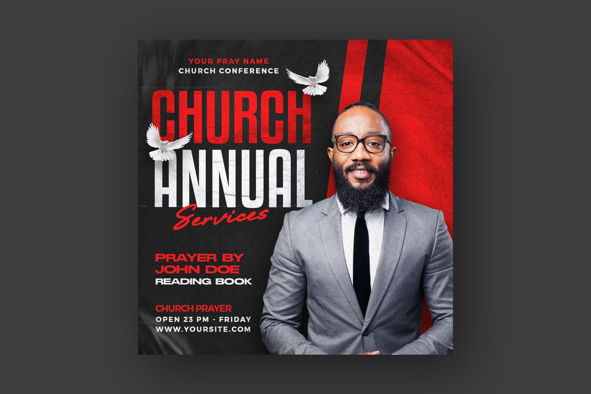 Church Flyer Editable PSD Template Worship Flyer Church - Etsy