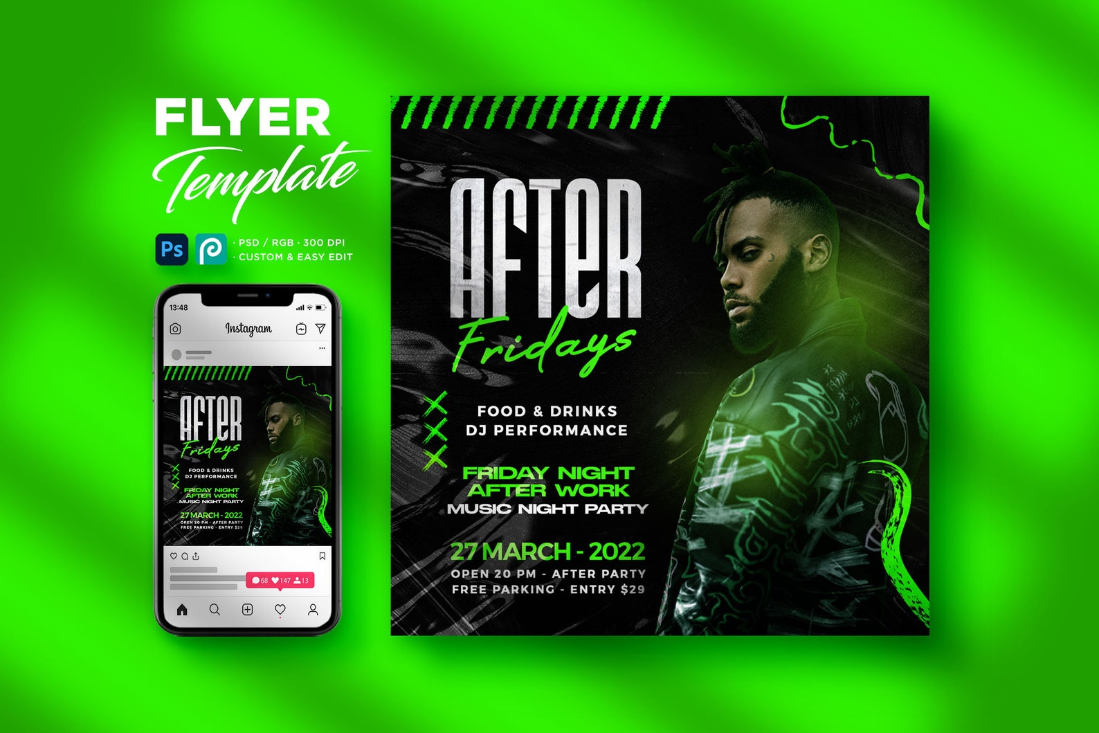 Event Flyer DJ Flyer Template Club Flyer Party Invite - Etsy