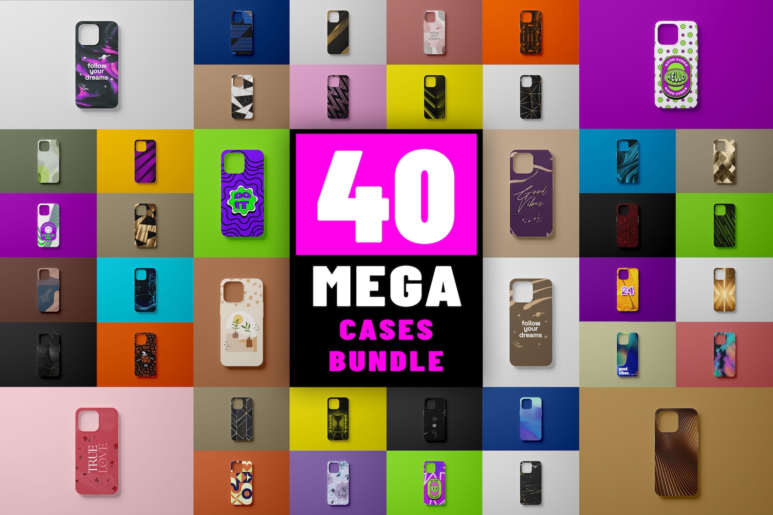 Phone Case Designs Mega Bundle | Retro Phone Case SVG | Sublimation ...