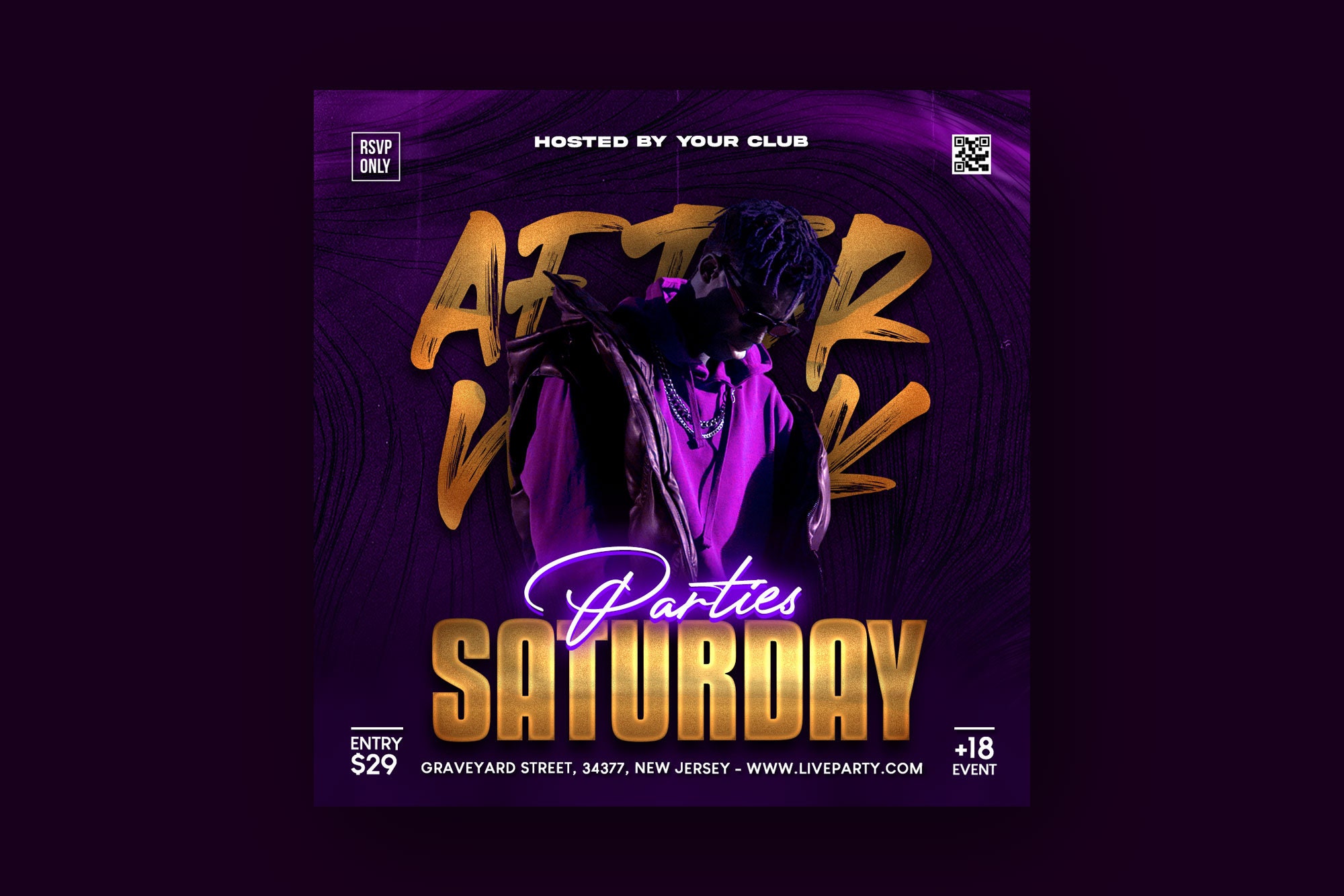 EDITABLE Club Flyer Template Event Flyer Night Party Invite - Etsy