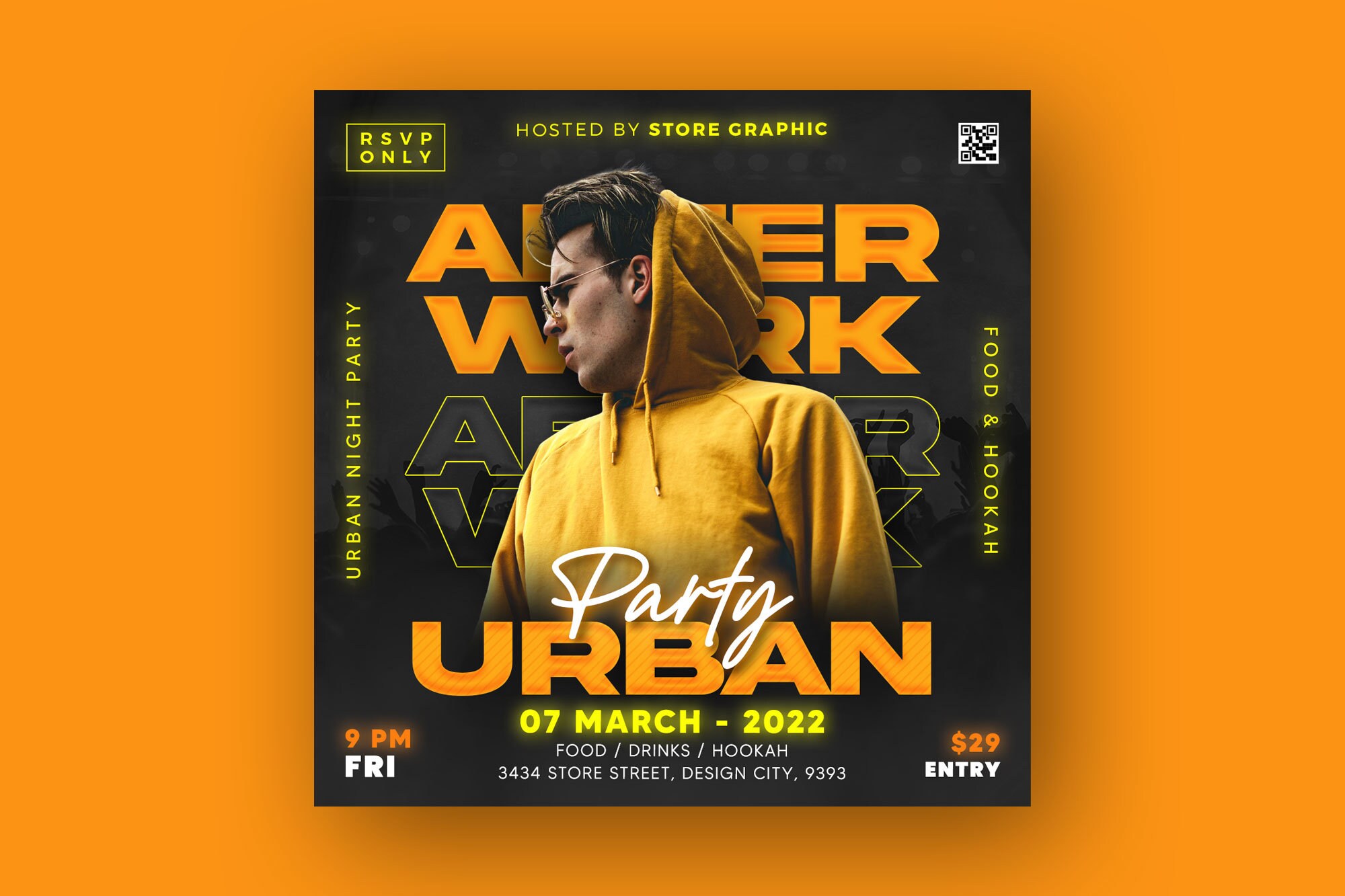 EDITABLE Club Flyer Template Event Flyer Night Party Invite - Etsy