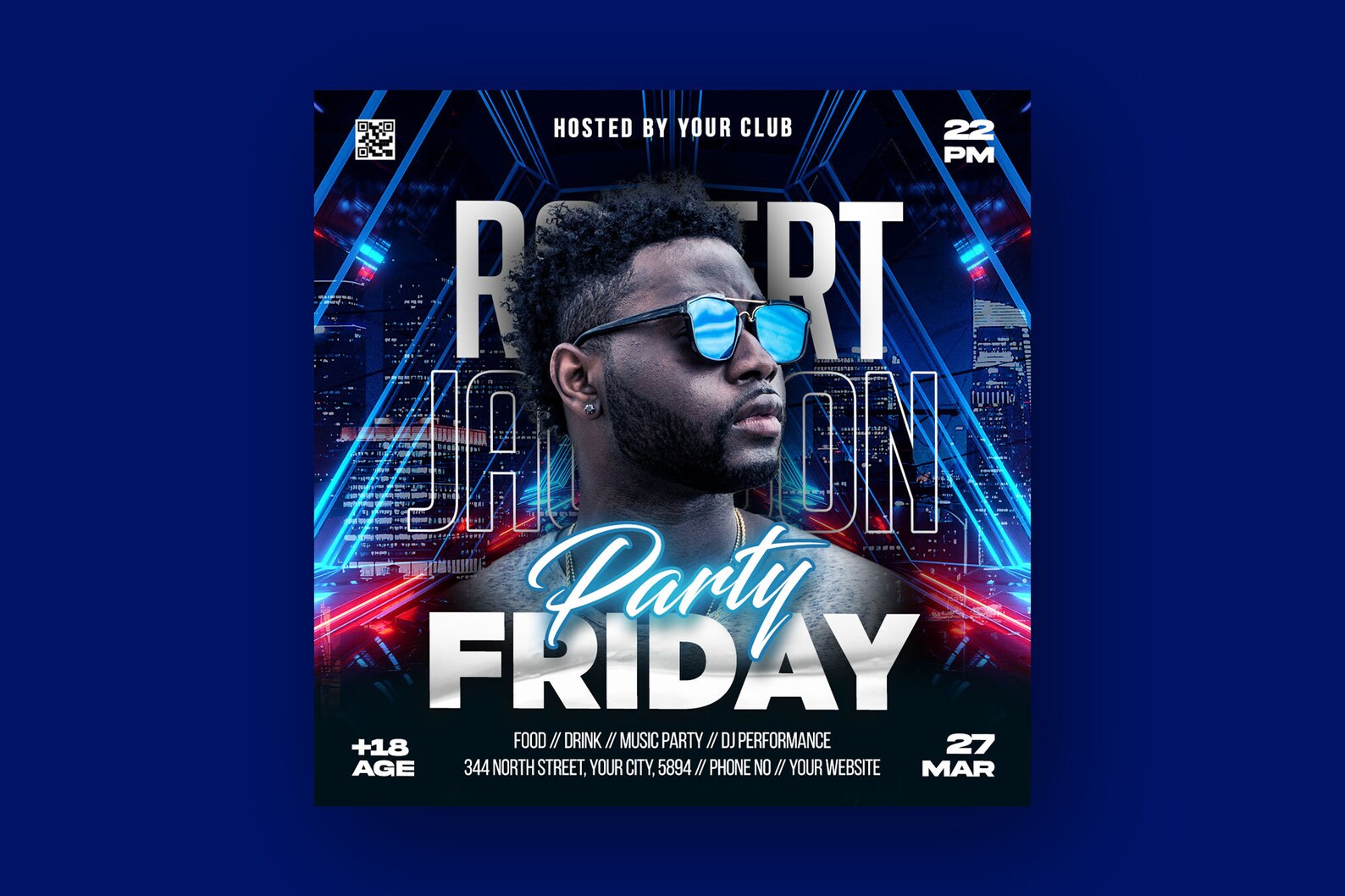 EDITABLE Club Flyer Template Event Flyer Night Party Invite - Etsy