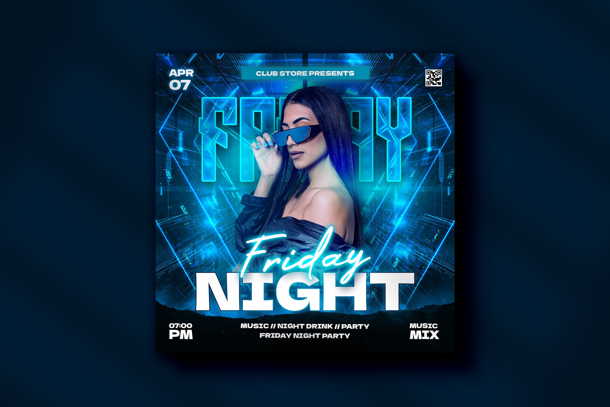 EDITABLE Club Flyer Template Event Flyer Night Party Invite - Etsy