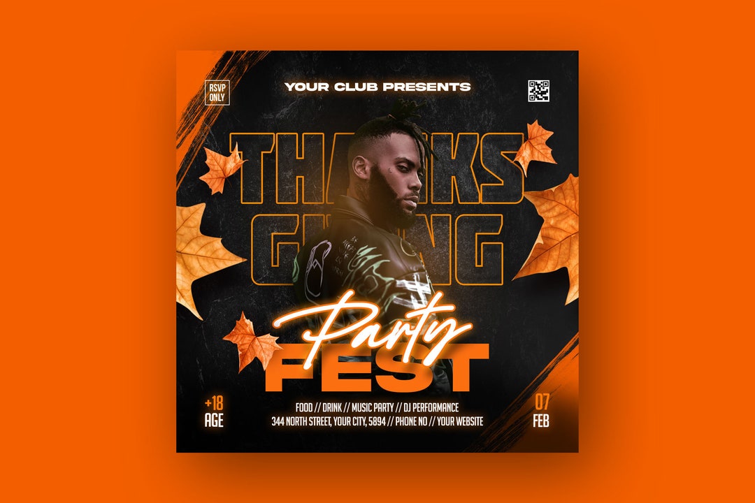 Thanksgiving Flyer, Poster Template, Flyer Design, Graphic Design ...