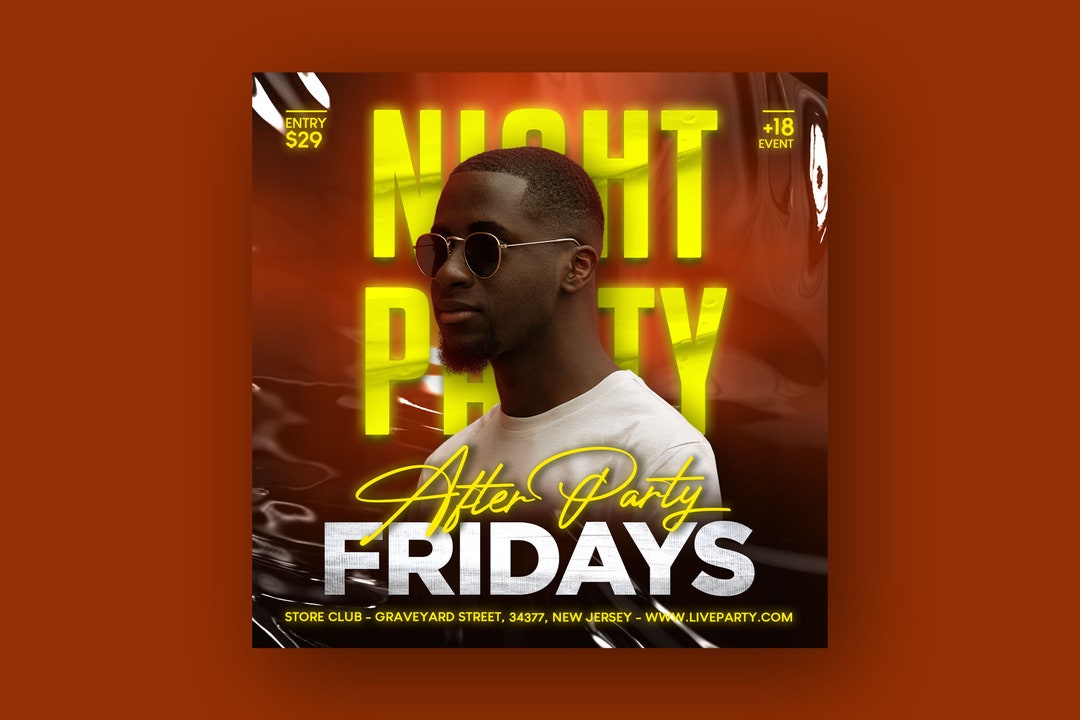 Event Flyer DJ Flyer Template Club Flyer Party Invite - Etsy