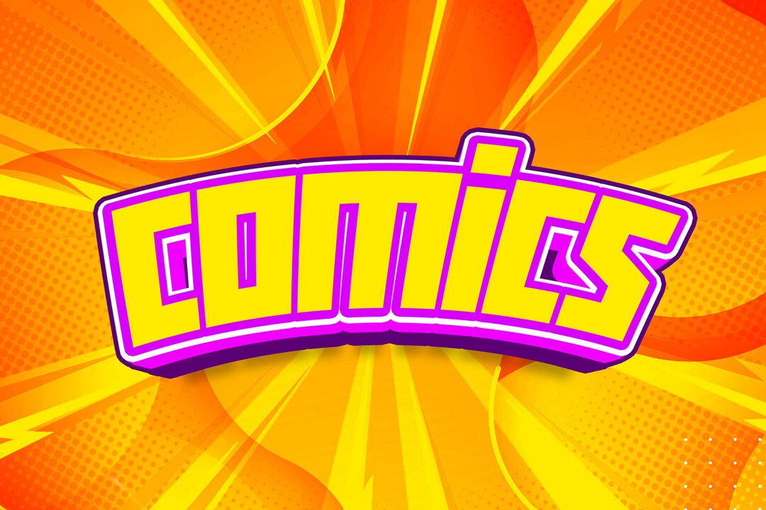 Comic Text Sale Text Effect Shopping Banner 3D Text Text - Etsy