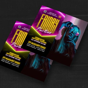 EDITABLE Club Flyer Template Event Flyer Night Party Invite - Etsy