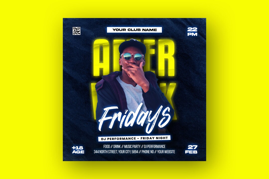 Event Flyer, DJ Flyer Template, Club Flyer, Party Invite Flyer, DJ ...