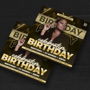 Editable Birthday Party Event, Editable Template, Birthday Flyer ...
