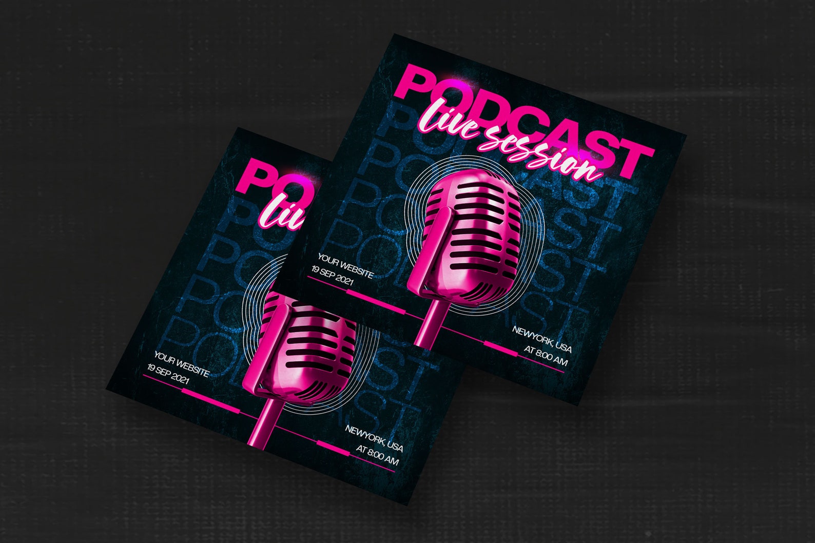 Podcast Flyer Event Flyer DJ Flyer Template Club Flyer - Etsy