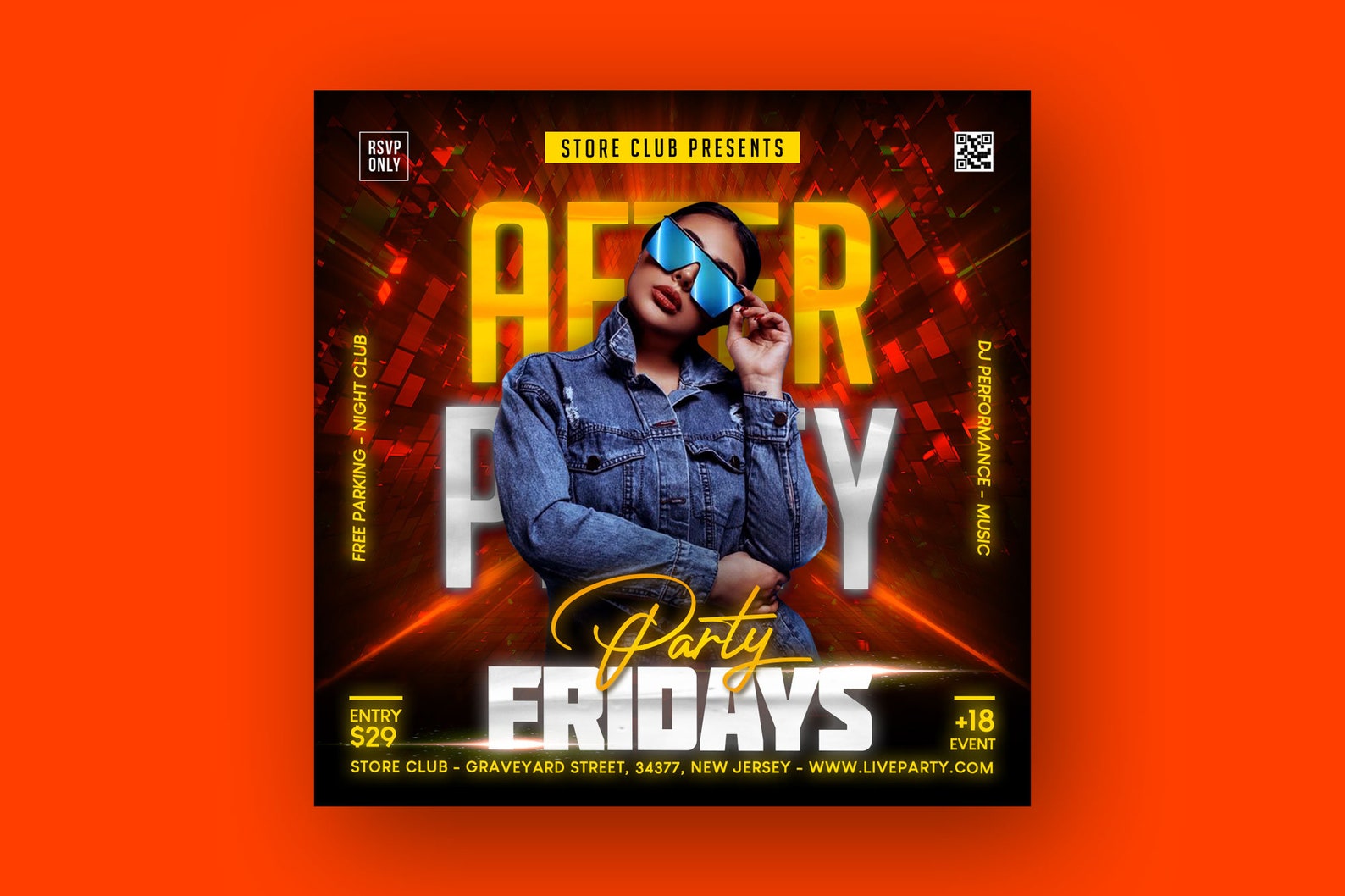 EDITABLE Party Flyer Night Party Flyer Luxury Night - Etsy