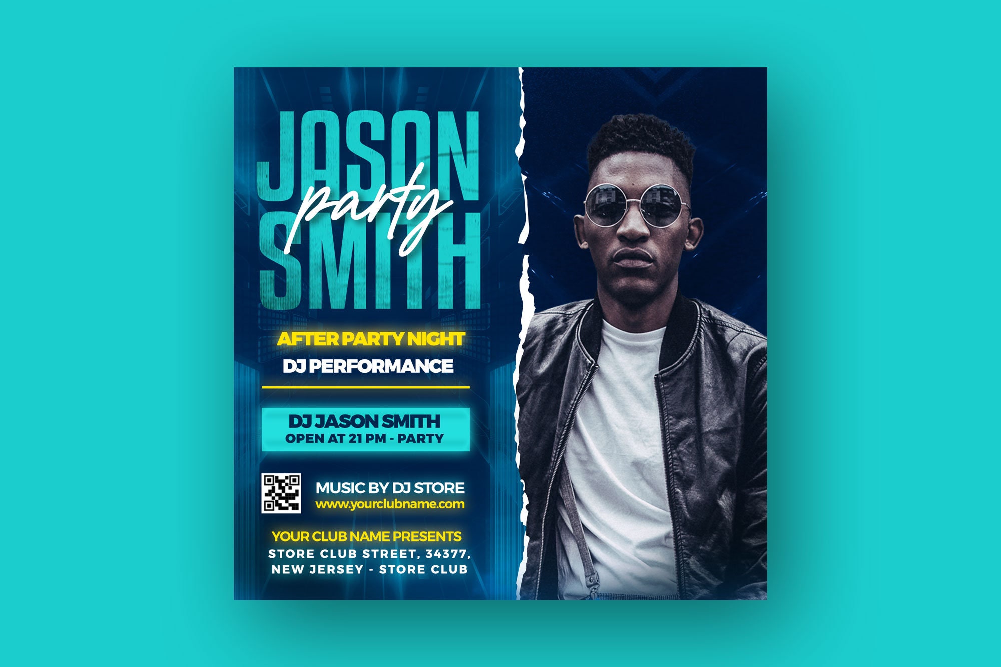 EDITABLE Club Flyer Template Event Flyer Night Party Invite - Etsy