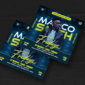 EDITABLE Club Flyer Template, Event Flyer, Night Party Invite Flyer ...
