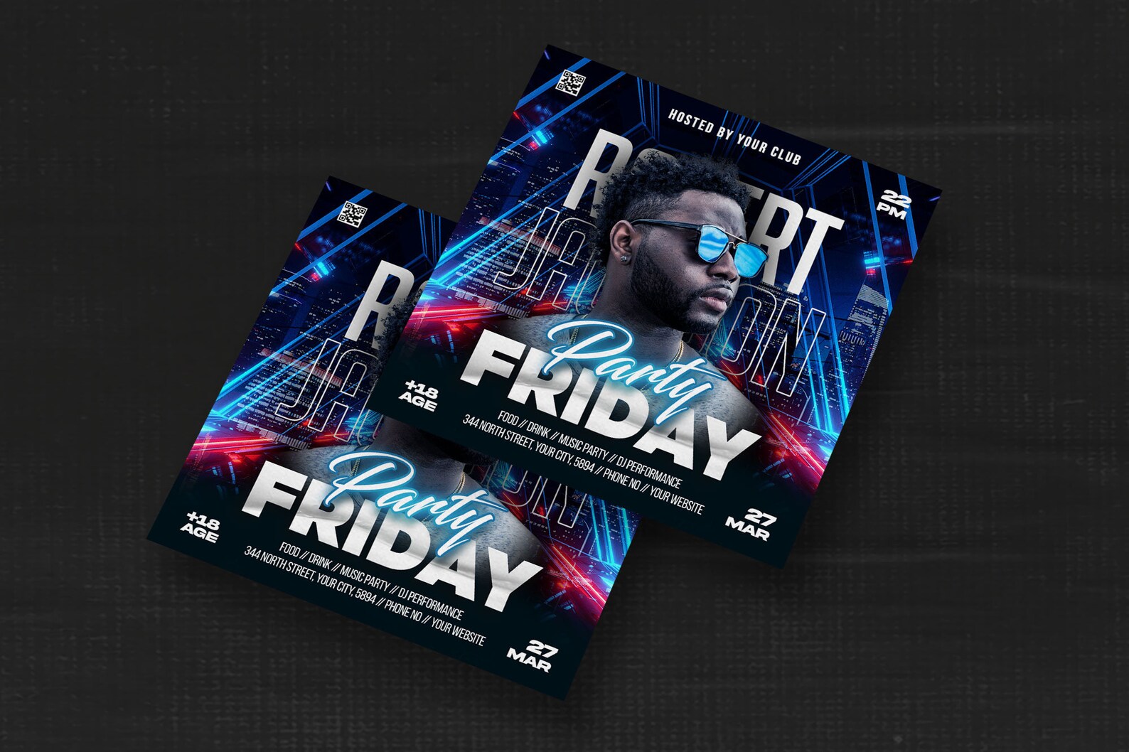 EDITABLE Club Flyer Template Event Flyer Night Party Invite - Etsy