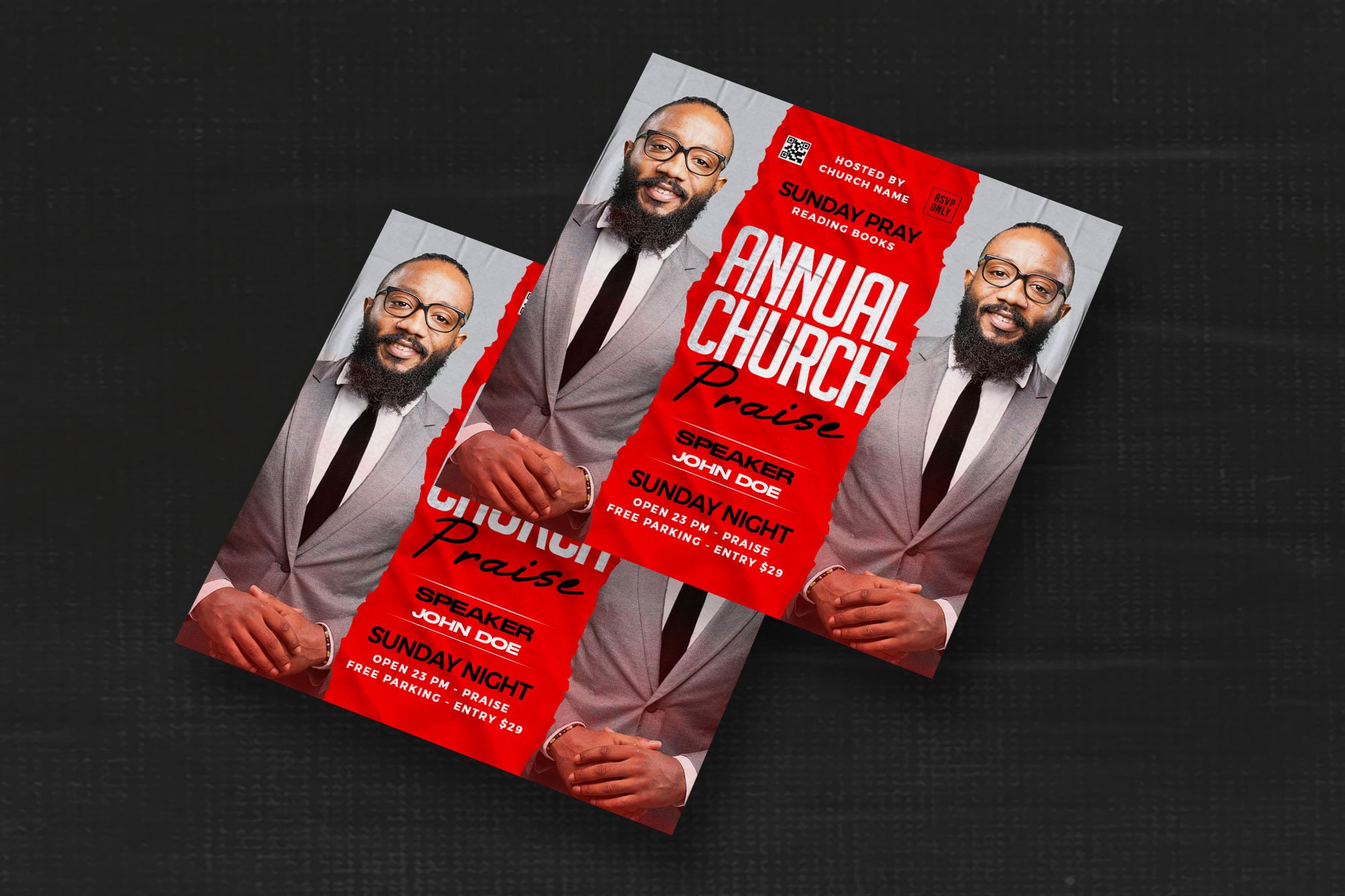 Church Flyer Praise & Worship Editable PSD Template Worship | Etsy