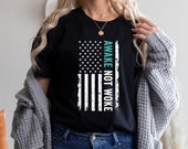 Awake Not Woke T-shirt American Flag Shirt Conservative - Etsy