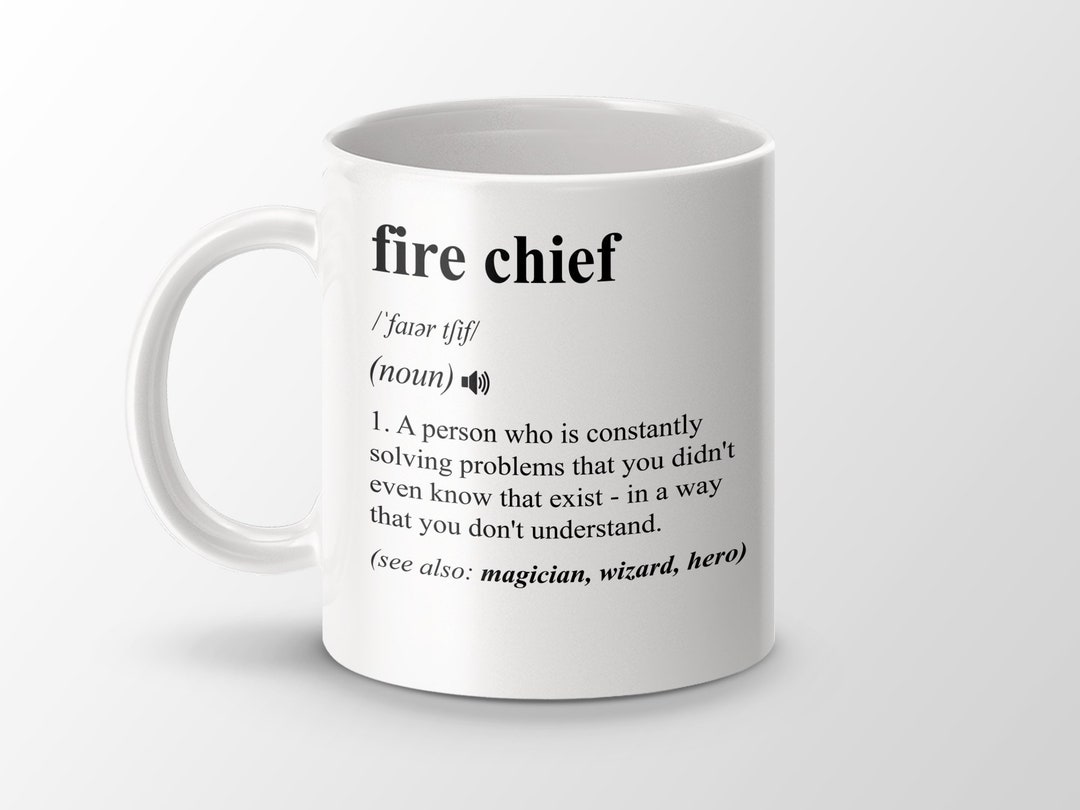 Fire Chief Gift, Funny Fire Chief Coffee Mug, Fire Chief Graduation ...