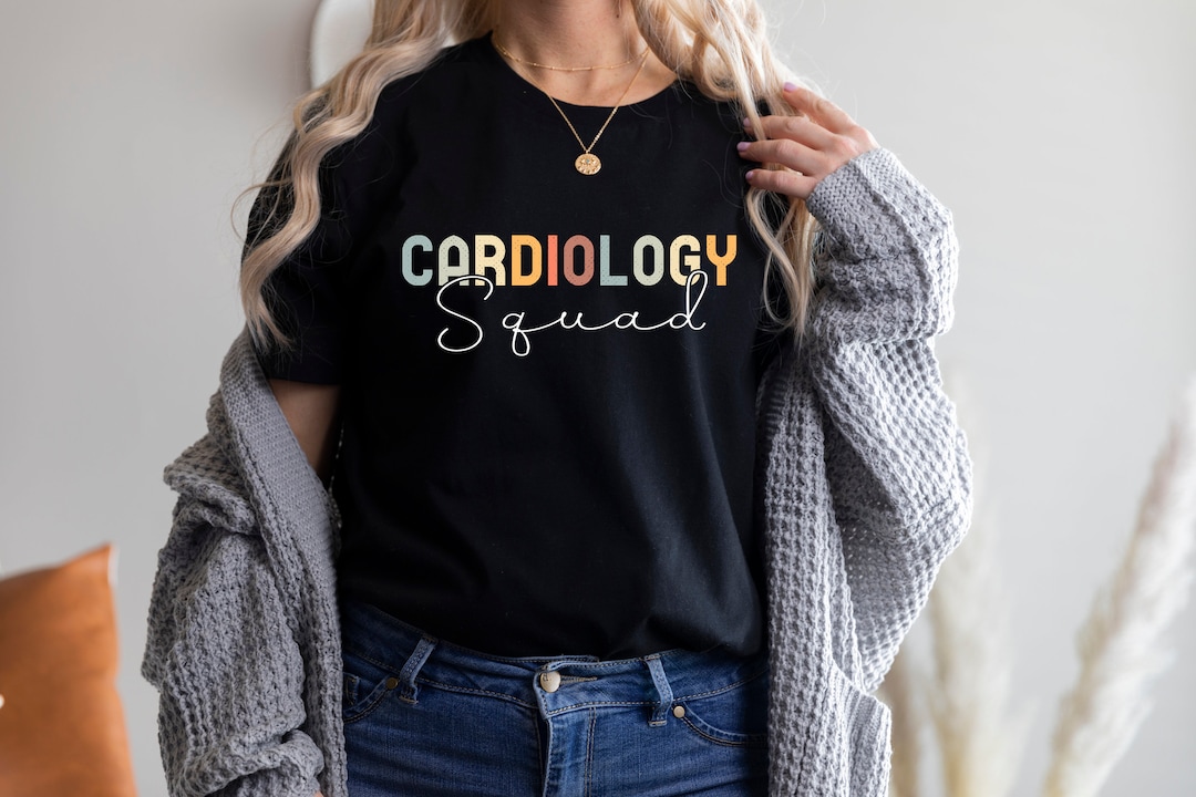 Cardiology Quad T-shirt, Cardiac Nurse Shirt, Nurse Week Gift, Gift for ...