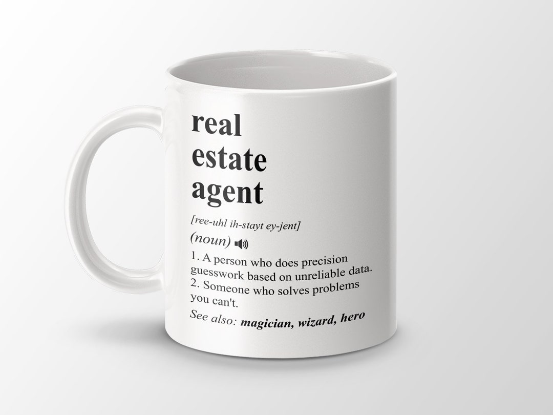 Real Estate Agent Gift, Funny Real Estate Agent Coffee Mug, Real Estate ...