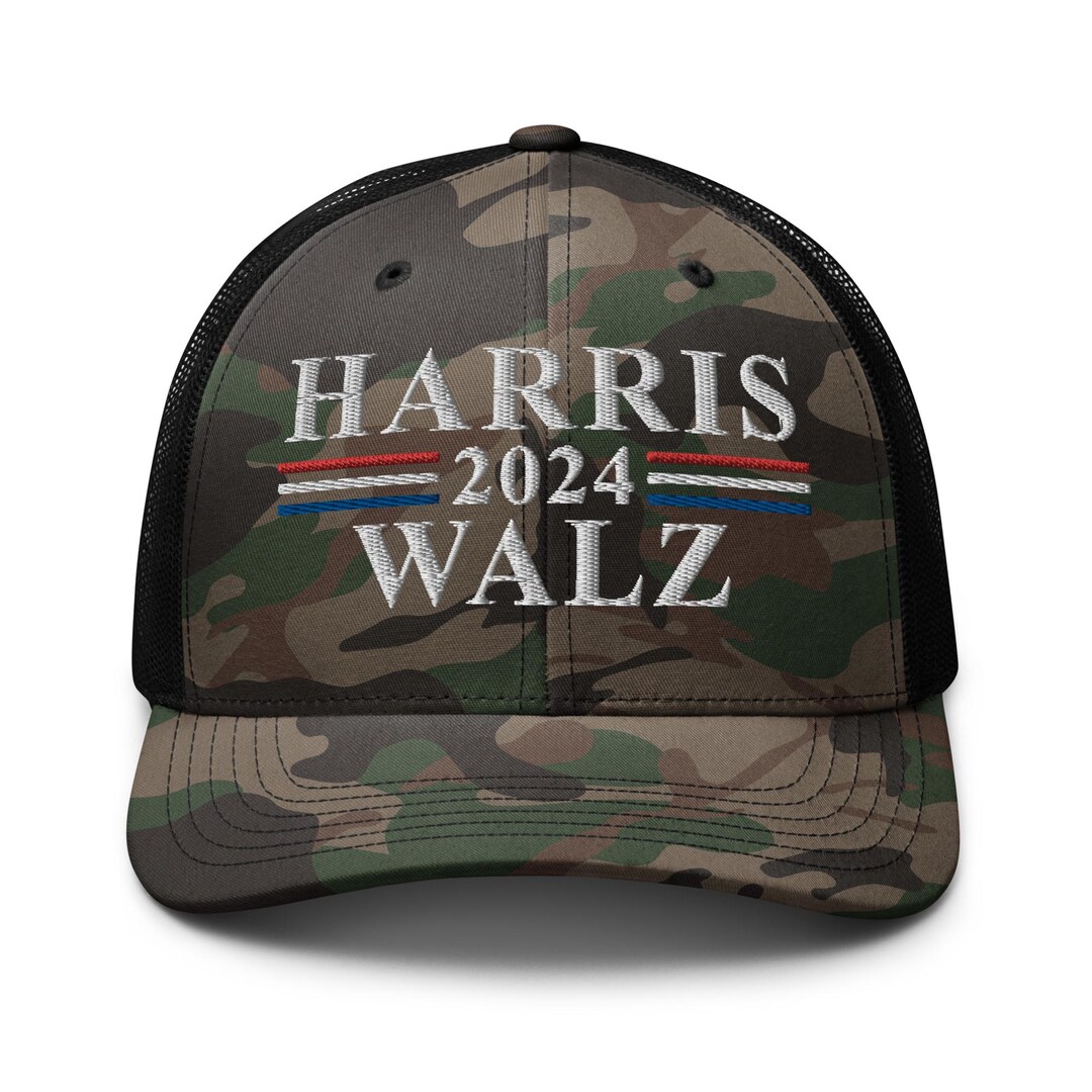 Harris Walz Camo Hat, Kamala Harris Tim Walz 2024 Camouflage Cap ...