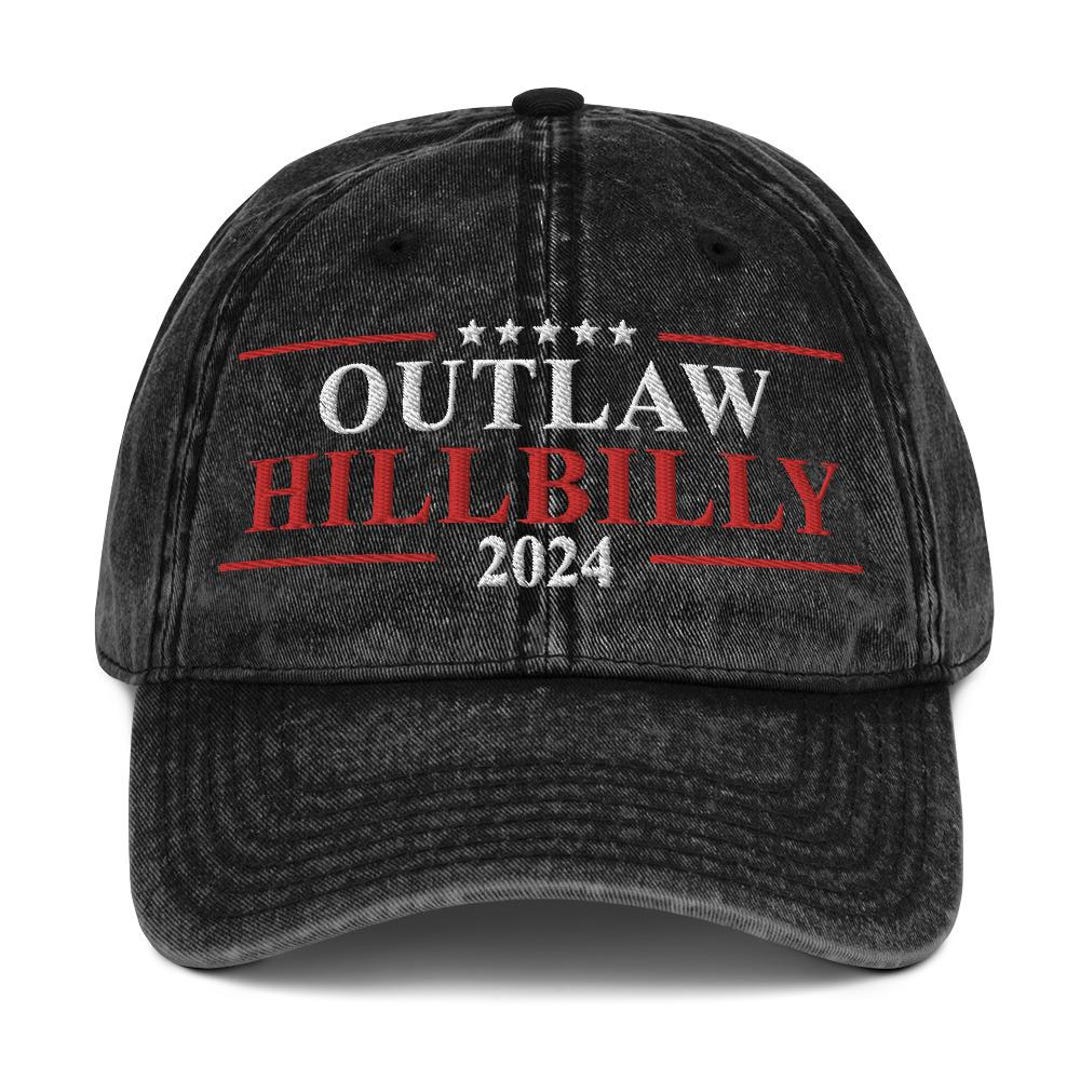 Outlaw Hillbilly 2024 Hat, Embroidered Trump Vance 2024 Twill Cap - Etsy