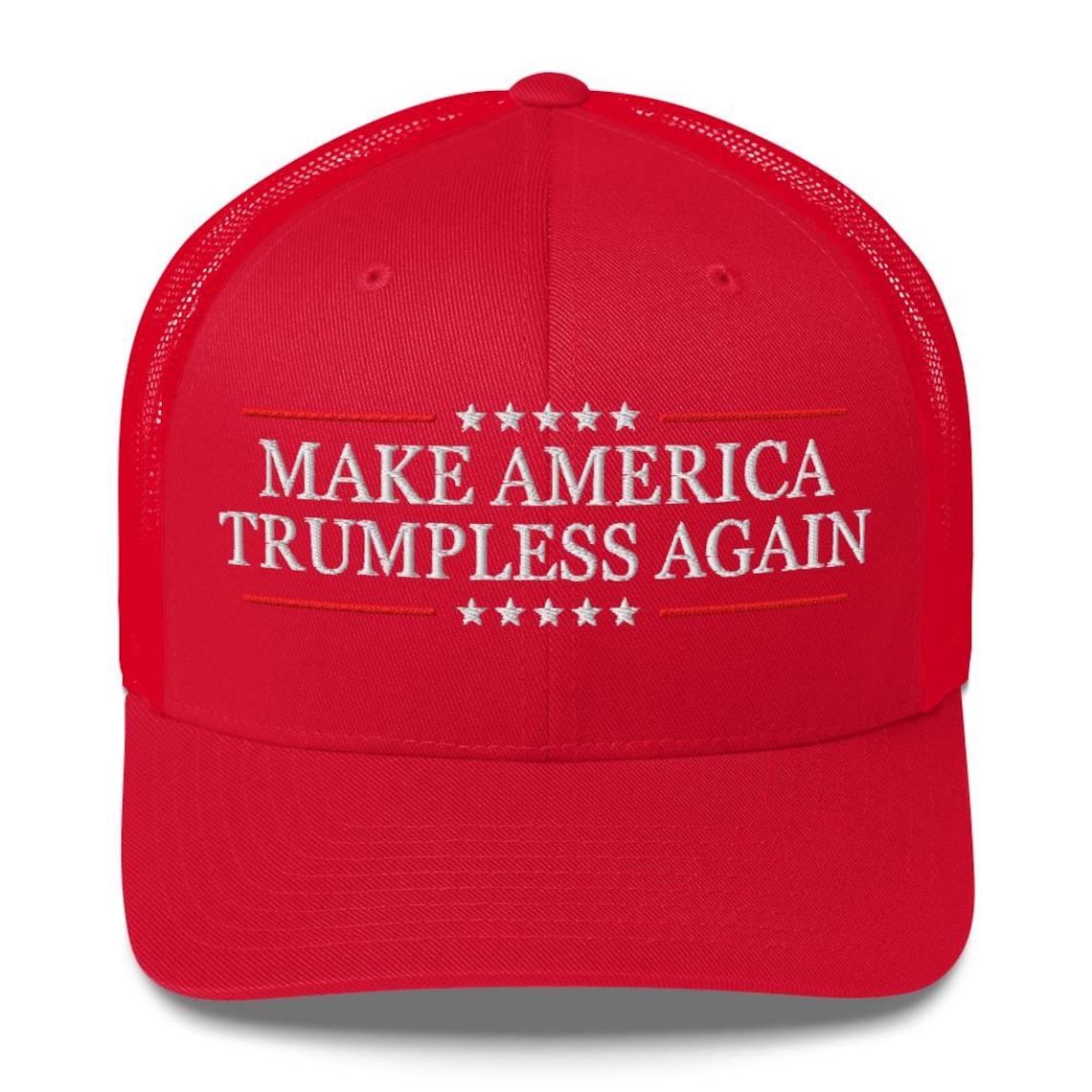 Make America Trumpless Again Hat - Embroidered Anti Trump Trucker Cap ...