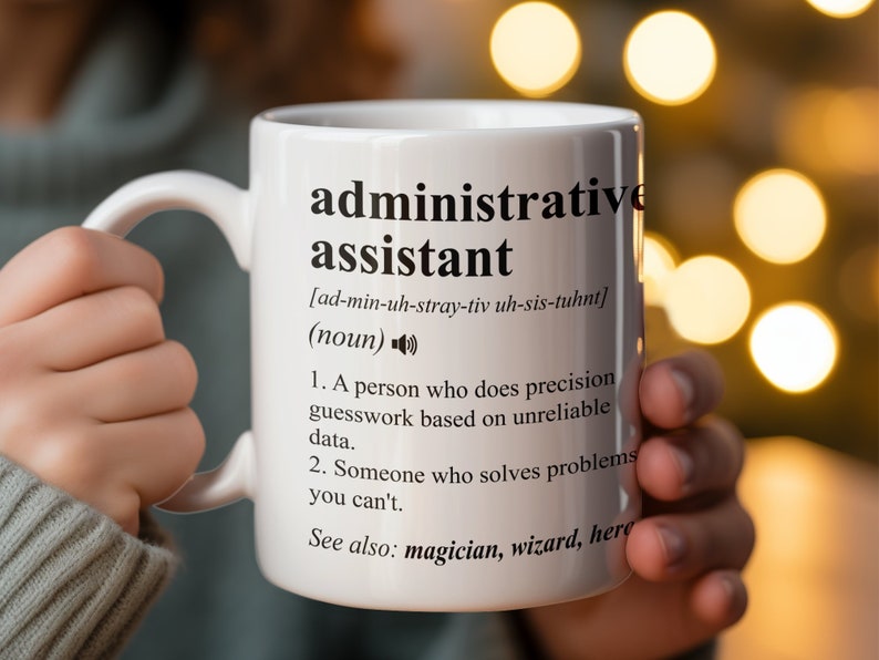 Administrative Assistant Gift, Funny Administrative Assistant Coffee ...