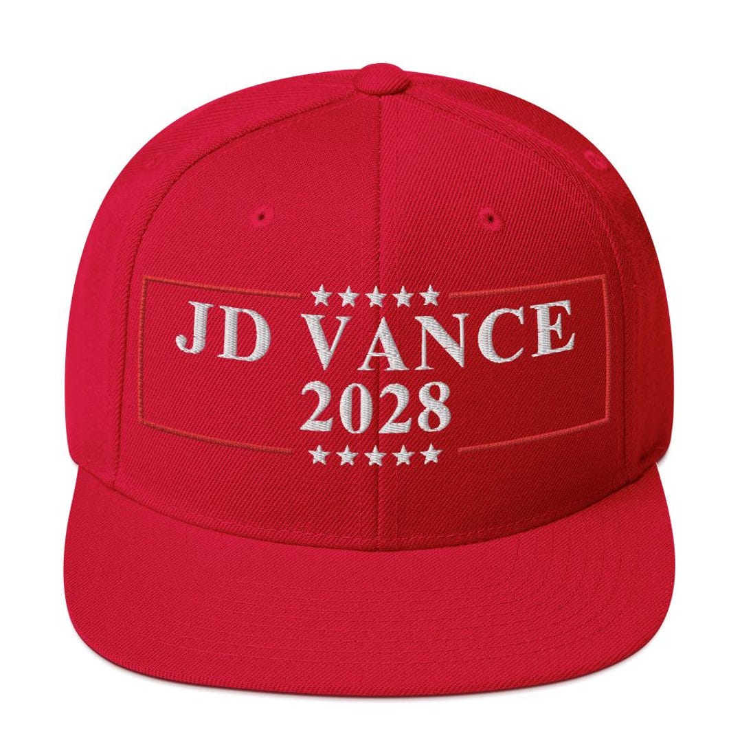 JD Vance 2028 Snapback Hat, Embroidered Vance for President 2028 Cap ...