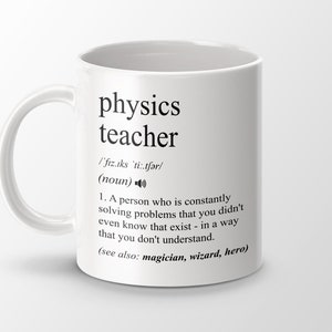 Physics Teacher Gift, Funny Physics Teacher Coffee Mug, Physics Teacher ...