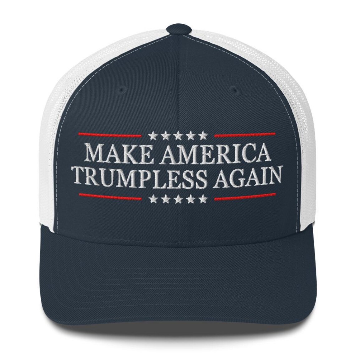 Make America Trumpless Again Hat - Embroidered Anti Trump Trucker Cap ...