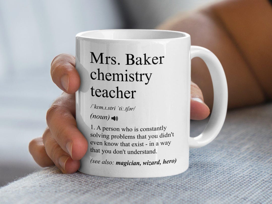 Chemistry Teacher Mug, Teacher Gift Coffee Mug, Personalized Chemistry ...