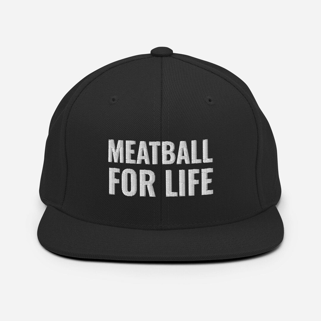 Meatball for Life Snapback Hat - Etsy