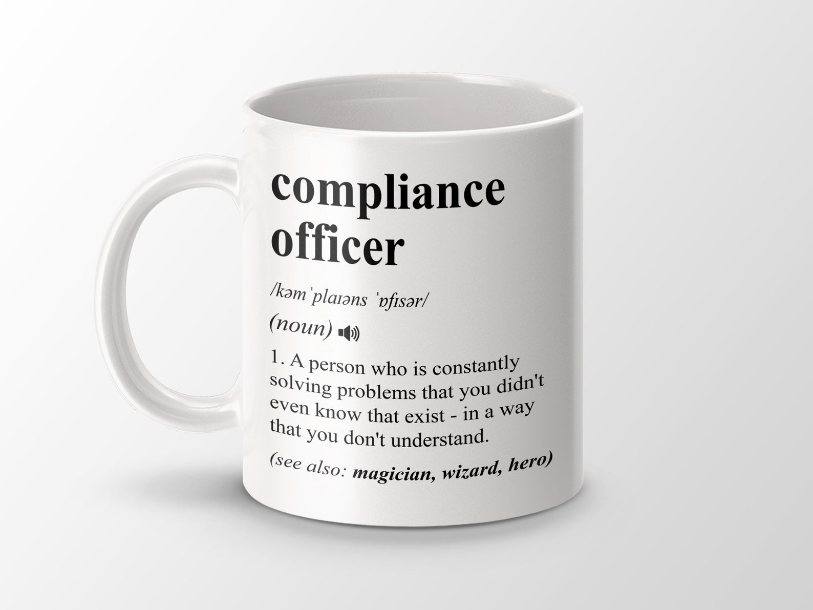 Compliance Officer Gift, Funny Compliance Officer Coffee Mug ...