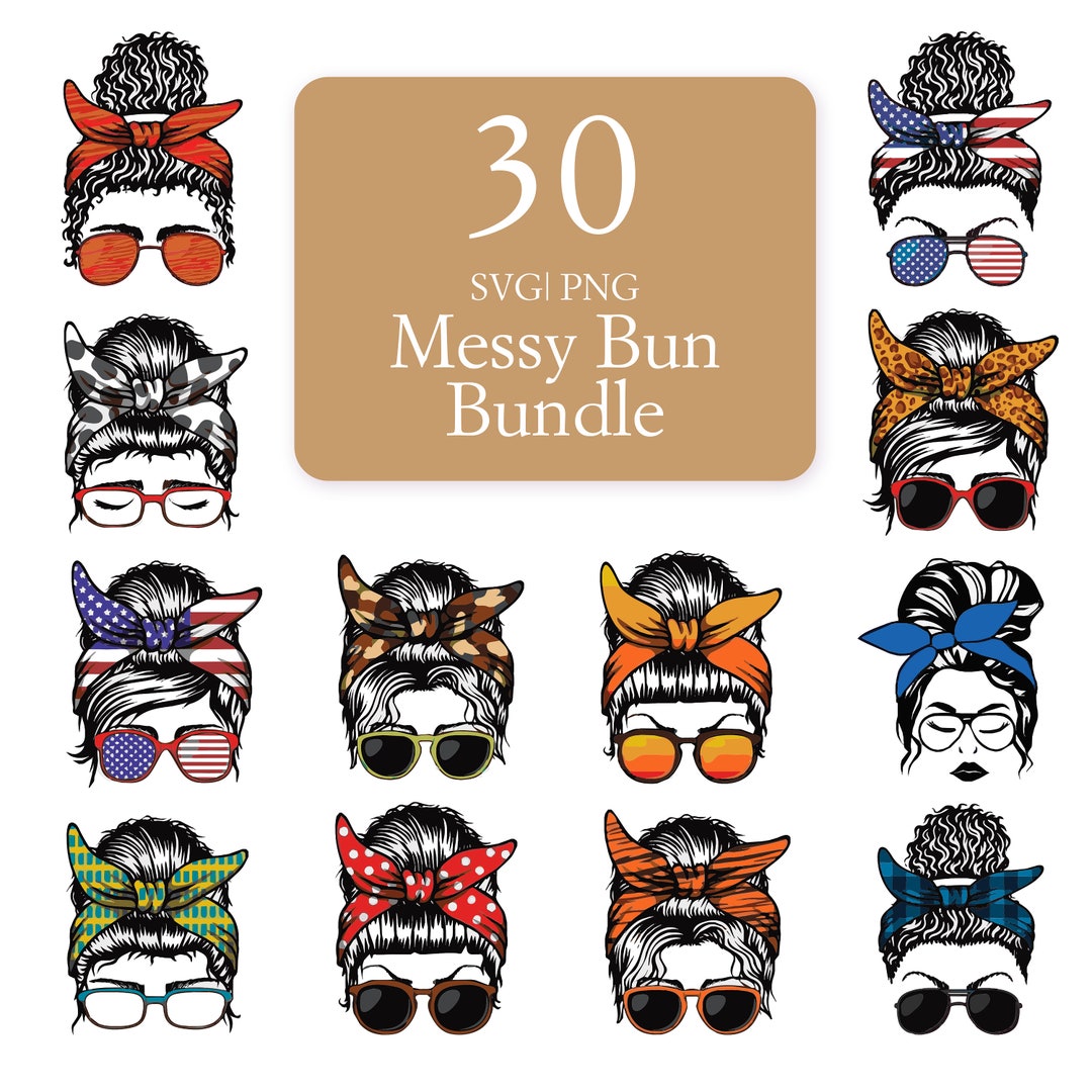 Messy Bun Bundle Svg Momlife Svg Mom Skull Svg Mom Life Etsy