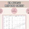 Emergency Room Nurse Report Sheet 2-4 Patients ER Shift Handover ER ...