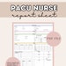 PACU Nurse Report Sheet PACU Handover Recovery Room Nurse Sheet Post ...