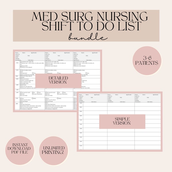 Shift Checklists - Etsy