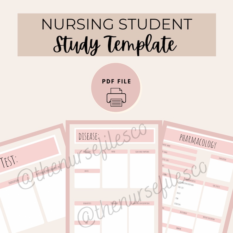 Student Nurse Bundle Nursing School Bundle | Etsy