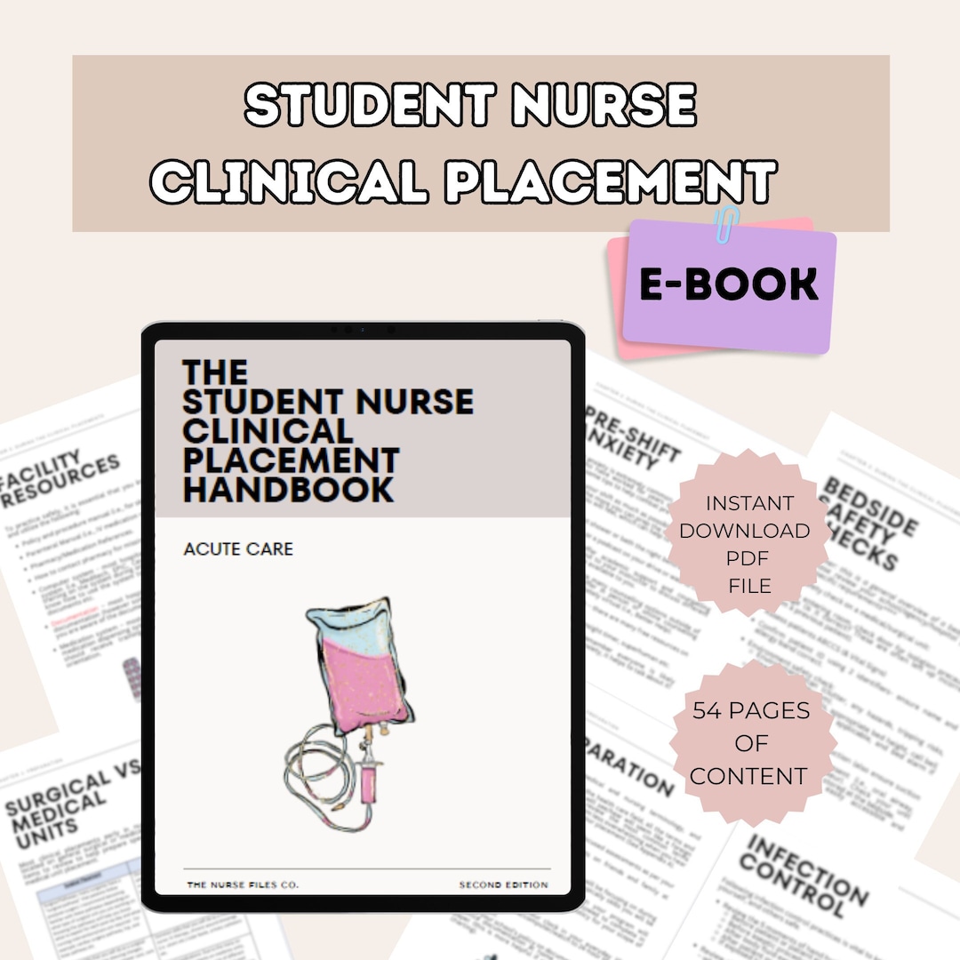 Student Nurse Clinical Placement Handbook (acute Care) EBOOK | Nursing ...
