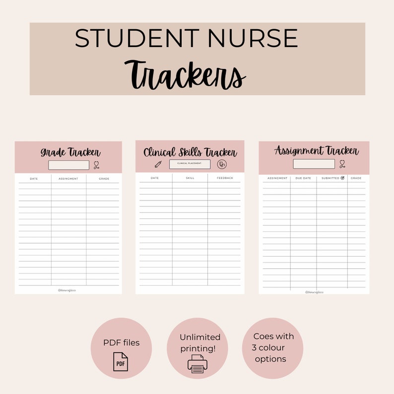 Student Nurse Bundle Nursing School Bundle | Etsy