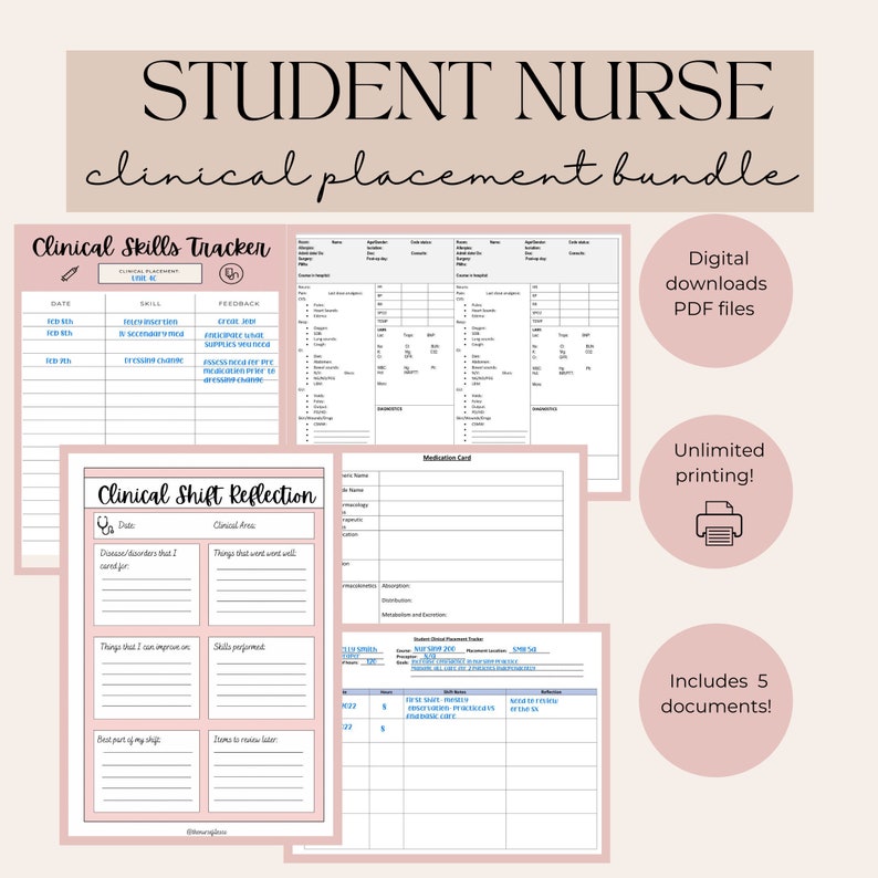 Student Nurse Clinical Placement Bundle - Etsy UK