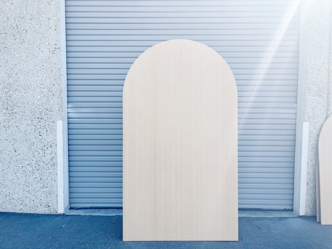 4’x7’ Smooth Wood Round Arch Backdrop: Paintable Party Wall Display - Etsy