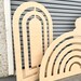 6 Piece Mini Backdrop Set Mini Wood Rainbow, Wood Open Arch With ...