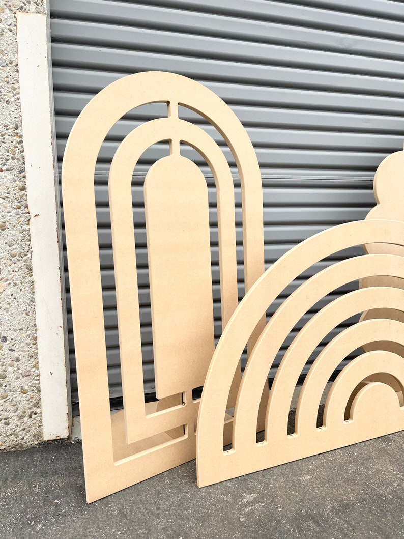 6 Piece Mini Backdrop Set Mini Wood Rainbow Wood Open Arch - Etsy